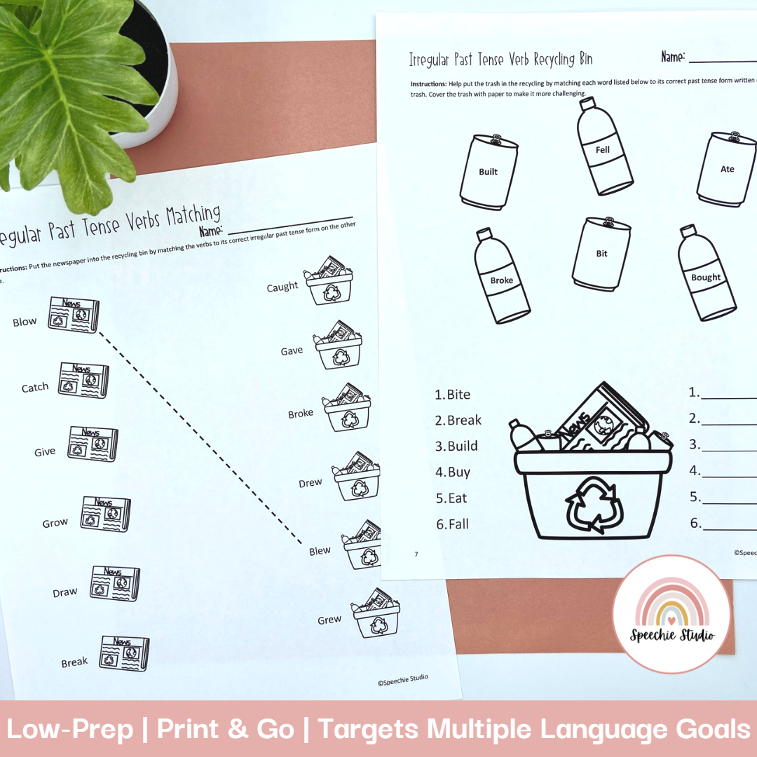 Earth Day Language Worksheets and Activities for Speech Therapy - No ...