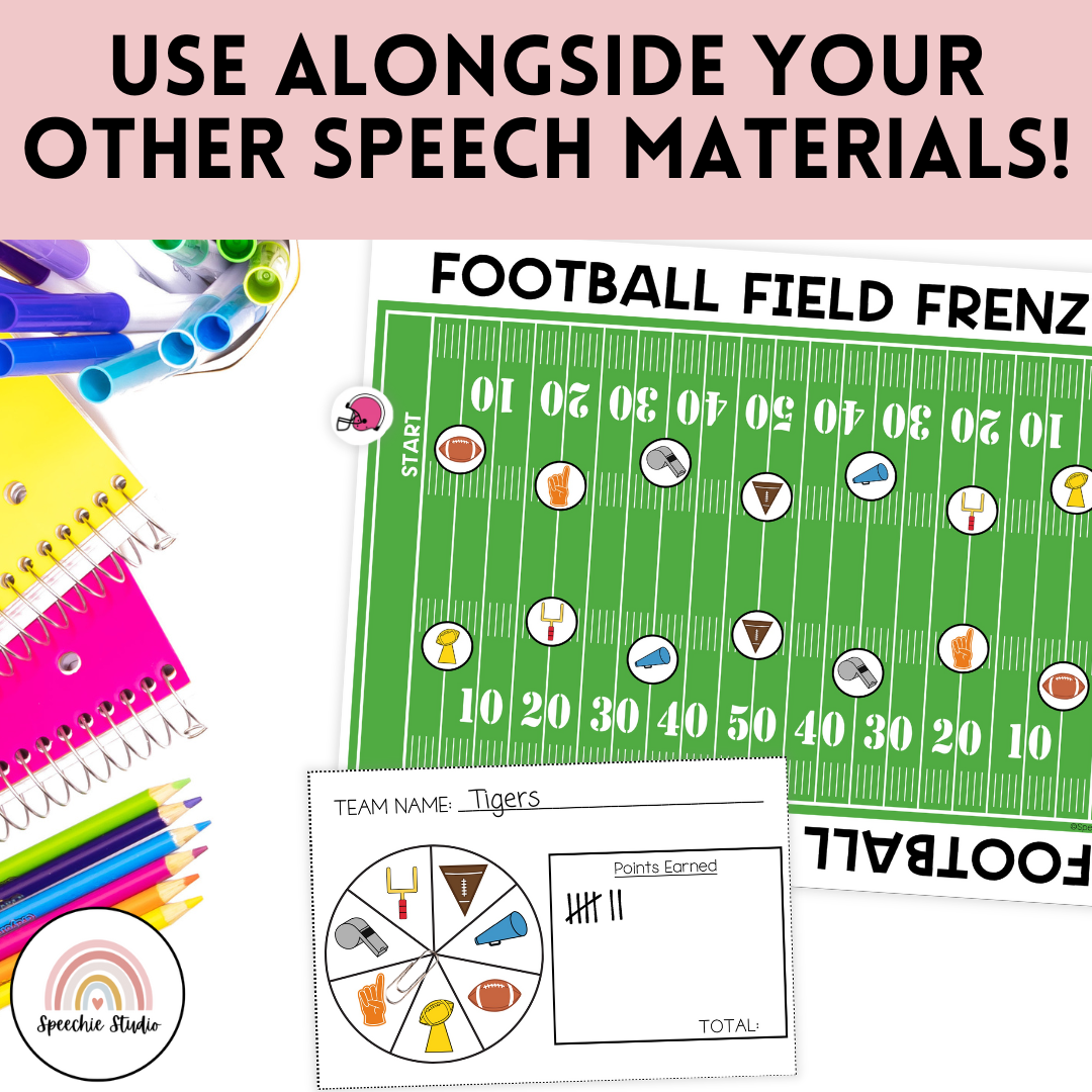 Football Open-Ended Board Game Companion for Speech Therapy - Speechie ...
