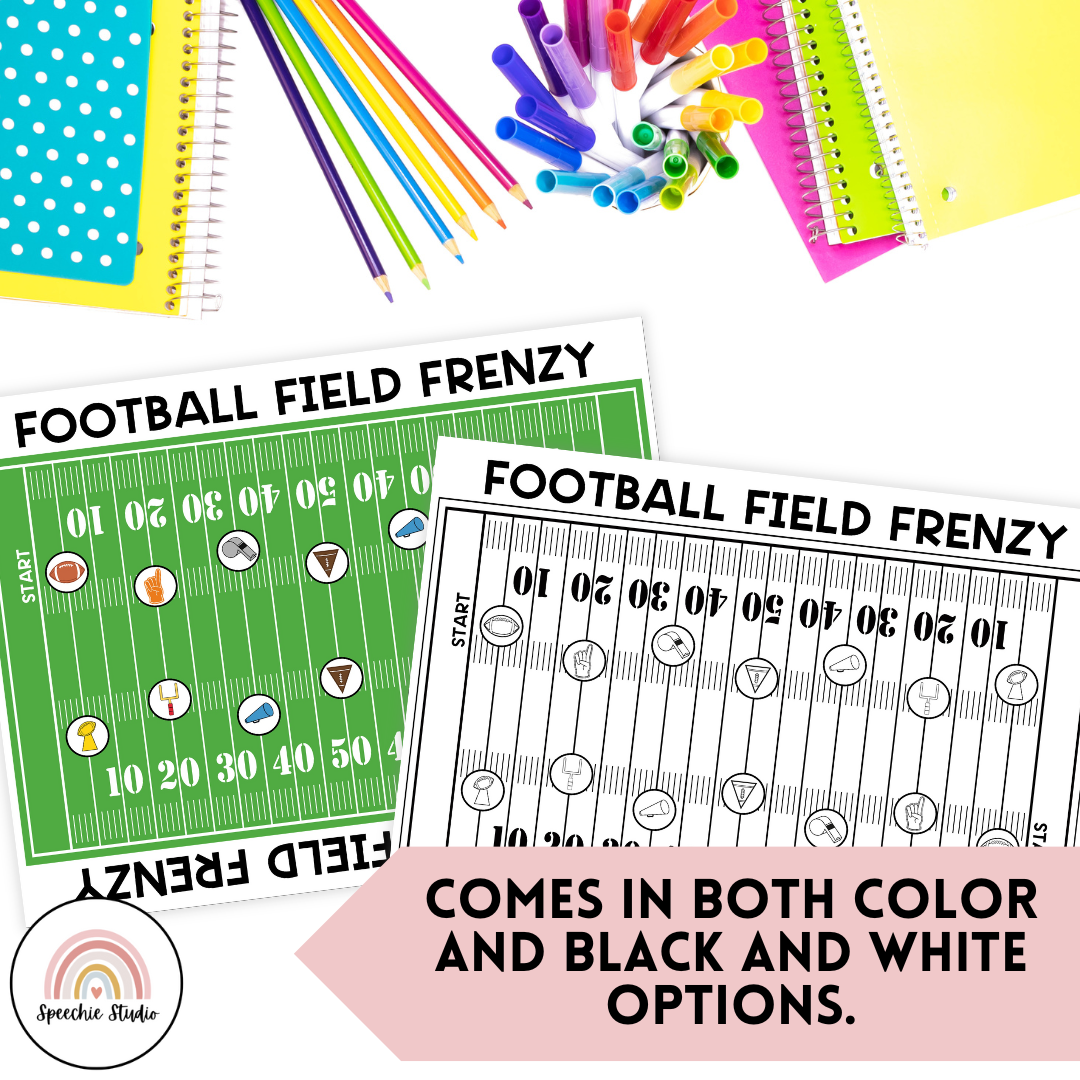 Football Open-Ended Board Game Companion for Speech Therapy - Speechie ...
