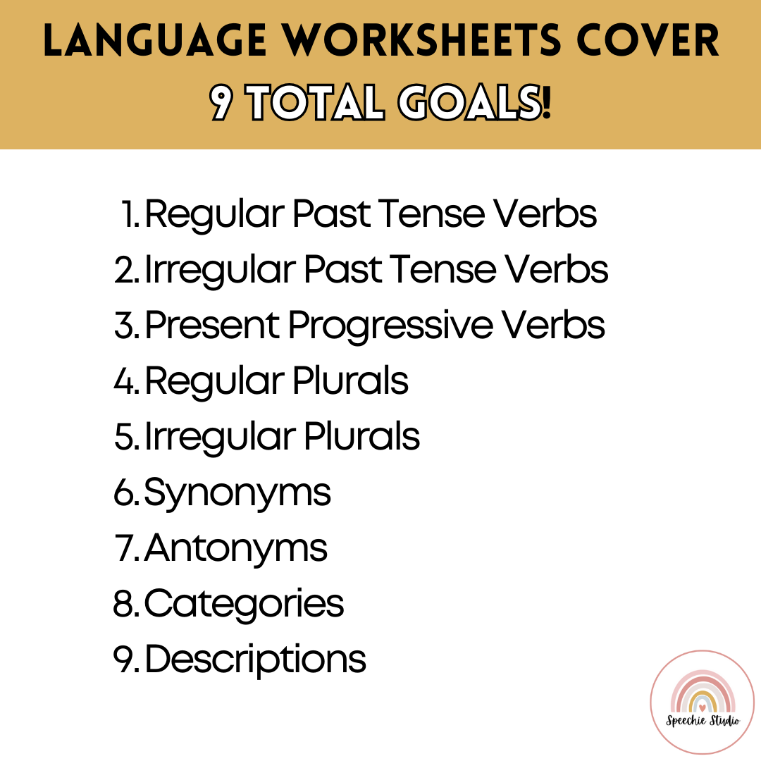 Football Themed Language Worksheets and Activities for Speech Therapy ...