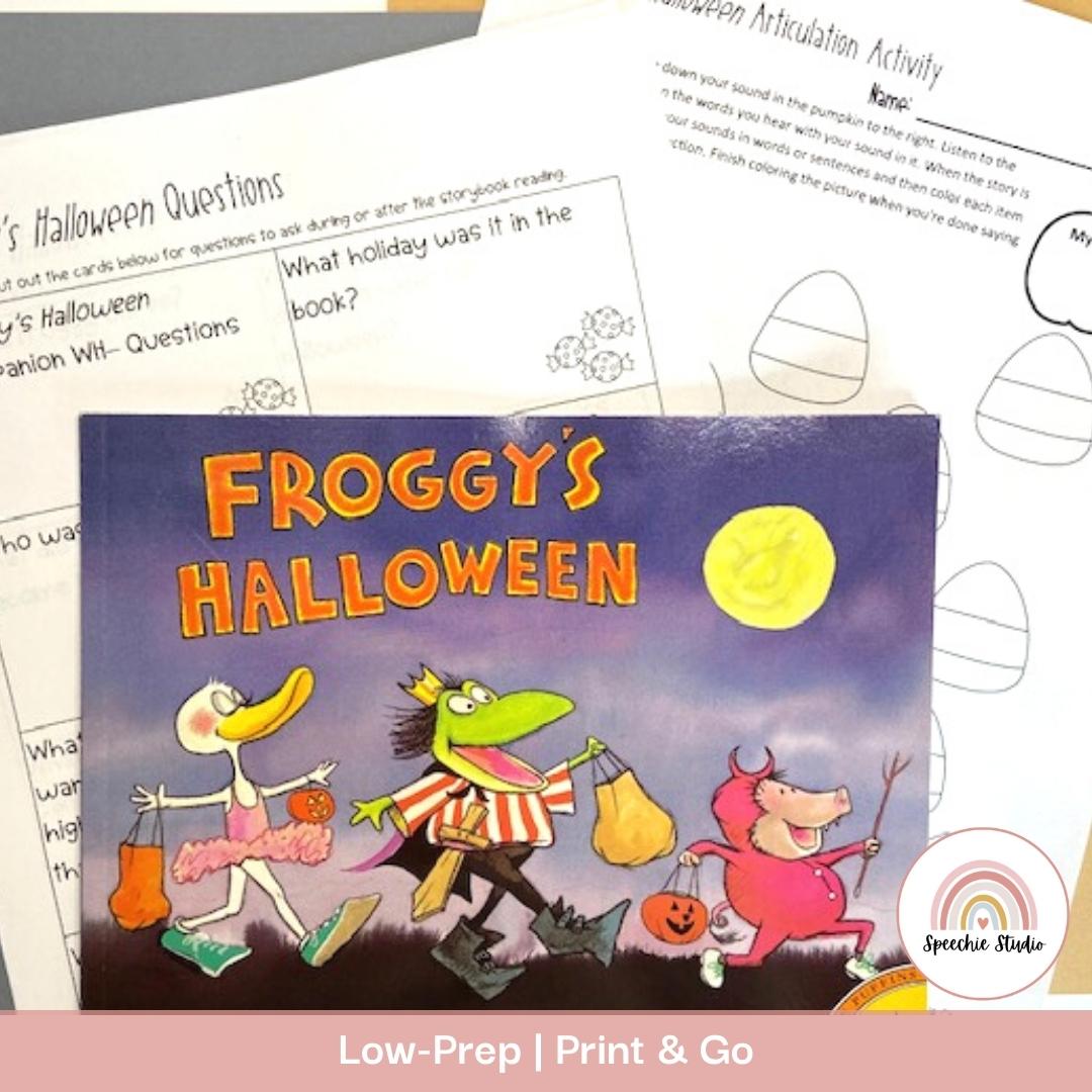 Halloween Themed Language and Articulation Workbook for Speech Therapy ...