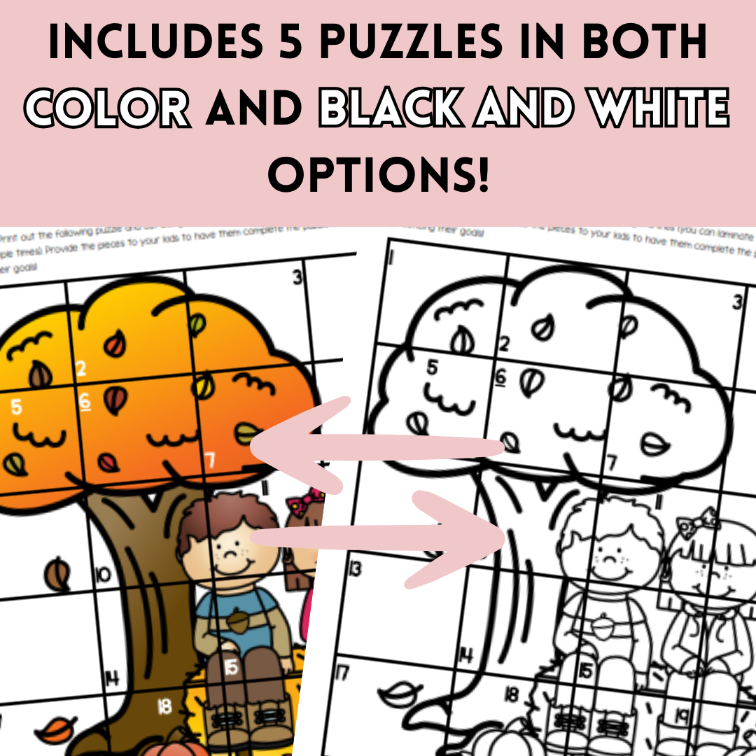Fall Speech Therapy Language Puzzles and Activities - Speechie Studio