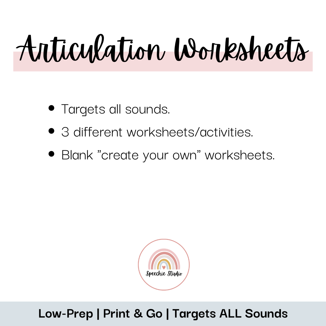 Bat Themed Articulation Worksheets and Activities for Speech Therapy No ...