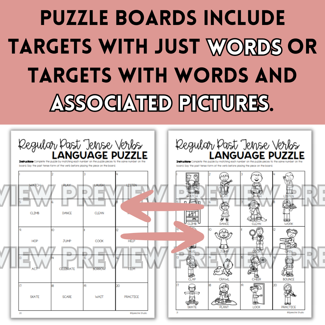 Winter Speech Therapy Language Puzzles and Activities - Speechie Studio