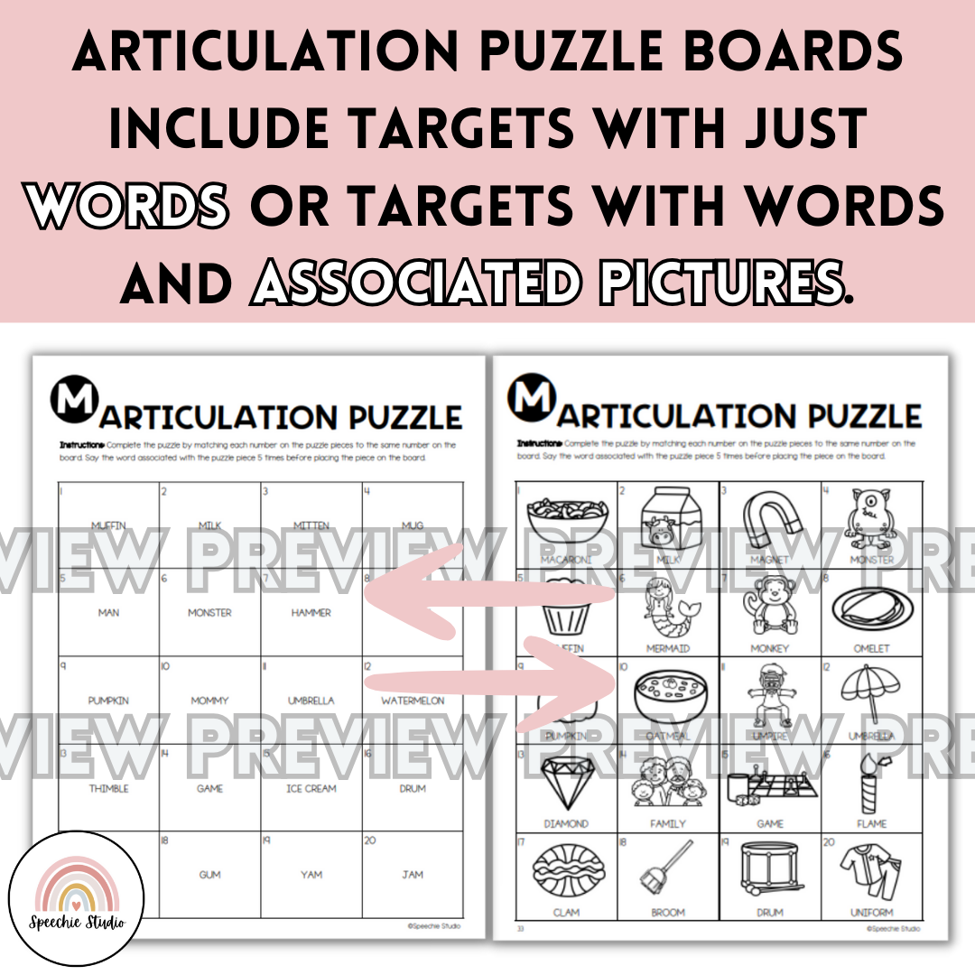 Christmas Articulation and Language Puzzles for Speech Therapy ...