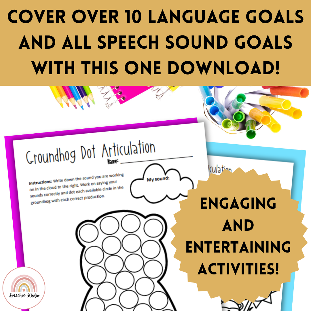 Groundhog Day No Prep Language and Articulation Activities for Speech ...