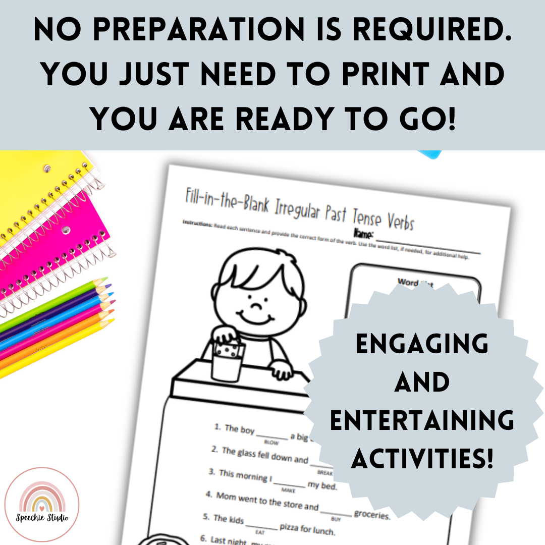 Cookie Language Worksheets and Activities for Speech Therapy No Prep ...