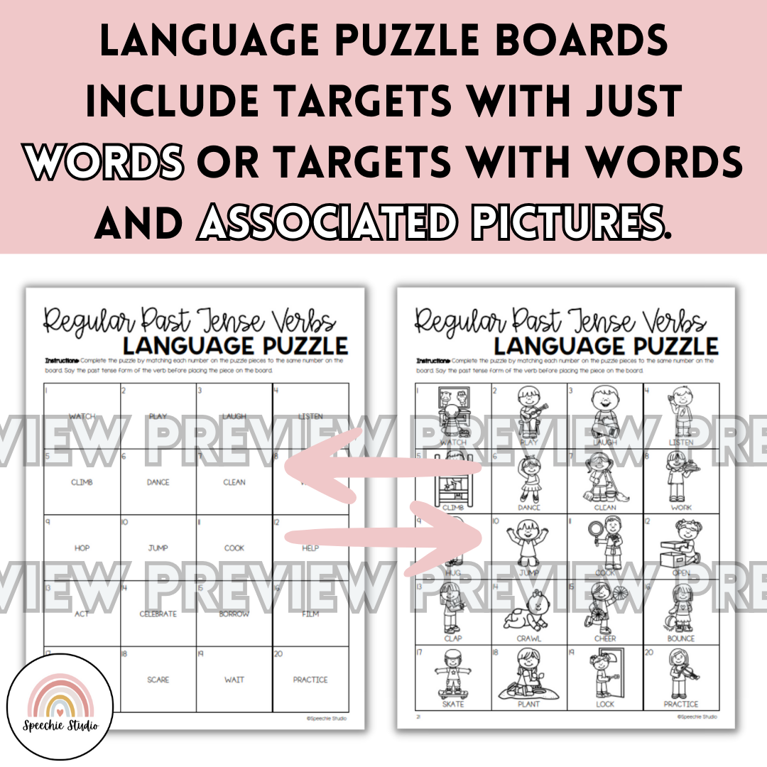 Zoo Themed Articulation and Language Puzzles for Speech Therapy ...