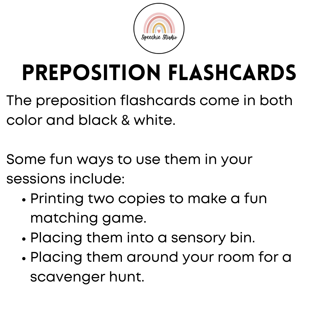 Preposition Spatial Concepts for Speech Therapy - St. Patrick's Day ...