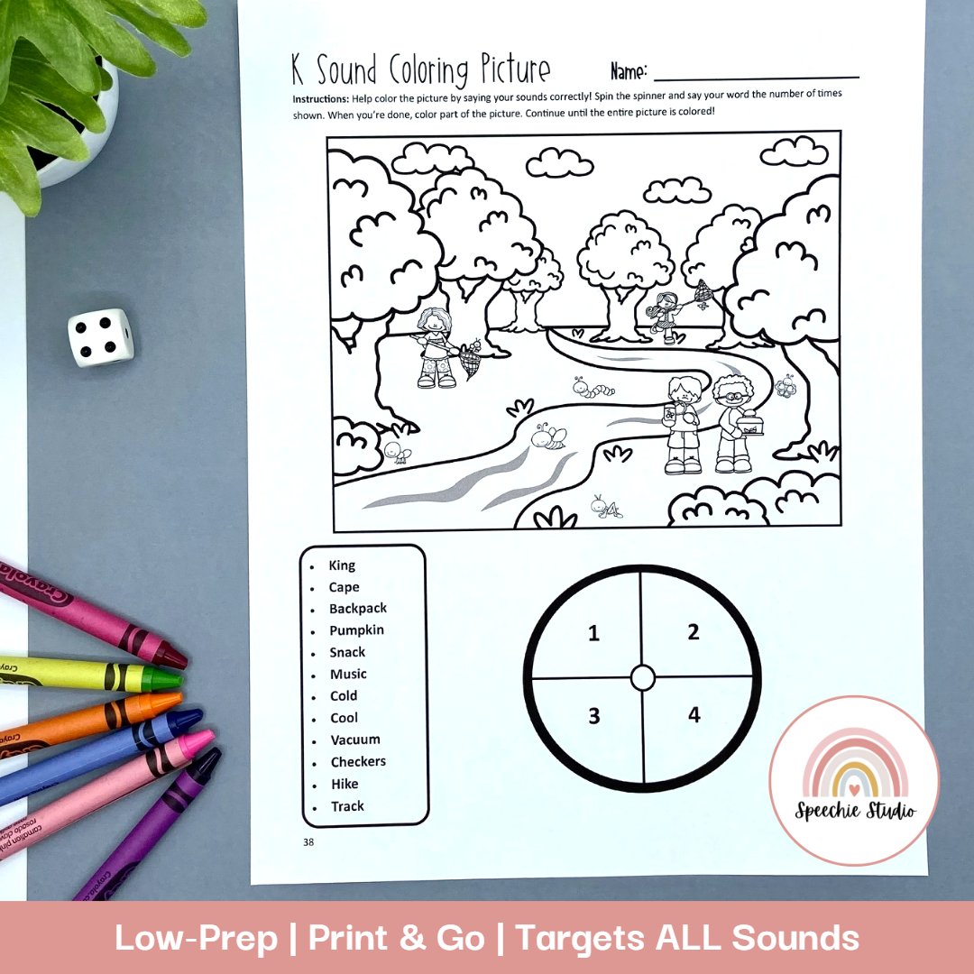 Bug Articulation Worksheets and Activities for Speech Therapy No Prep ...