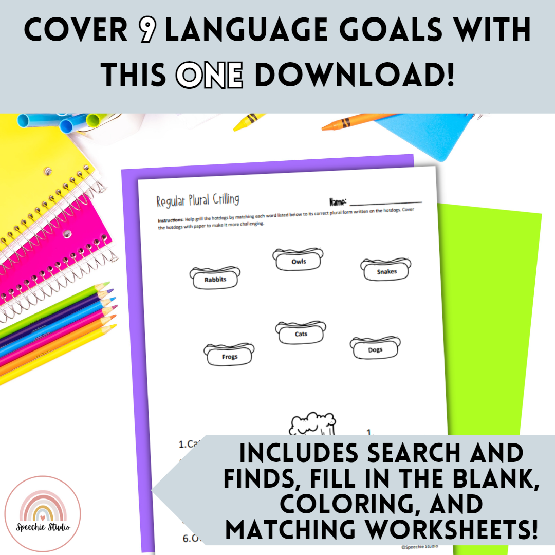 Fourth of July Language Worksheets and Activities for Speech Therapy No ...