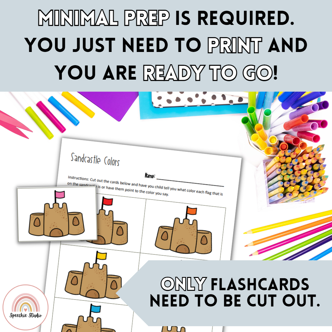 Beach Day Themed Language and Articulation Workbook for Speech Therapy ...