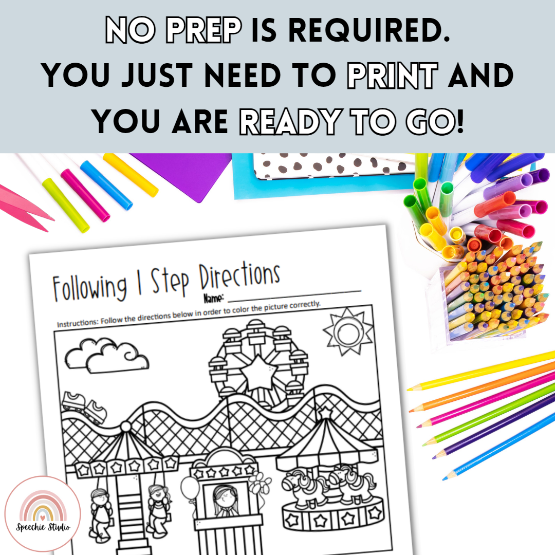 Carnival Themed Language and Articulation Workbook for Speech Therapy ...