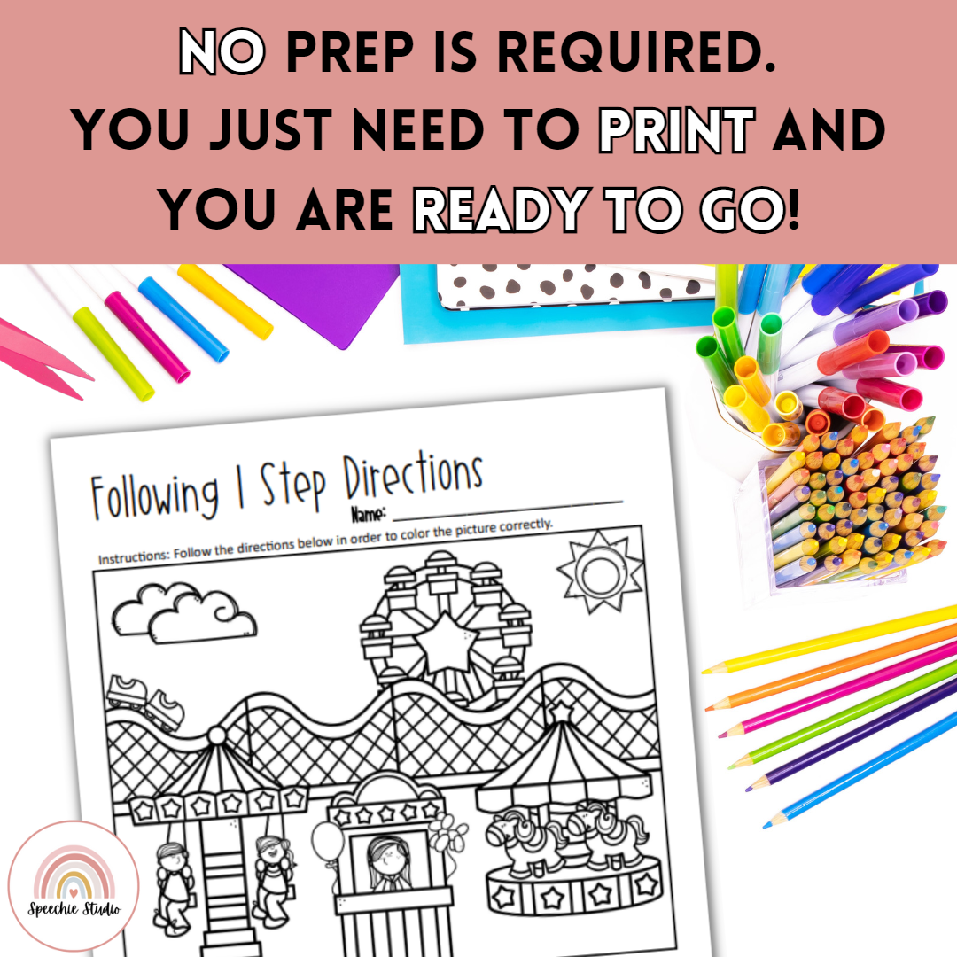 Carnival No Prep Language and Articulation Activities for Speech ...