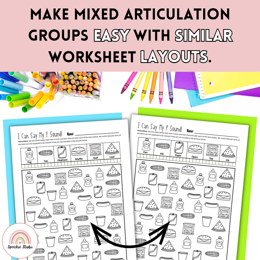 No Prep Summer Themed Articulation Worksheets and Activities for Speech ...