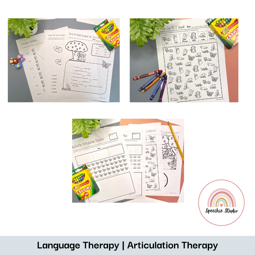Rainforest Themed No Prep Language and Articulation Activities for ...