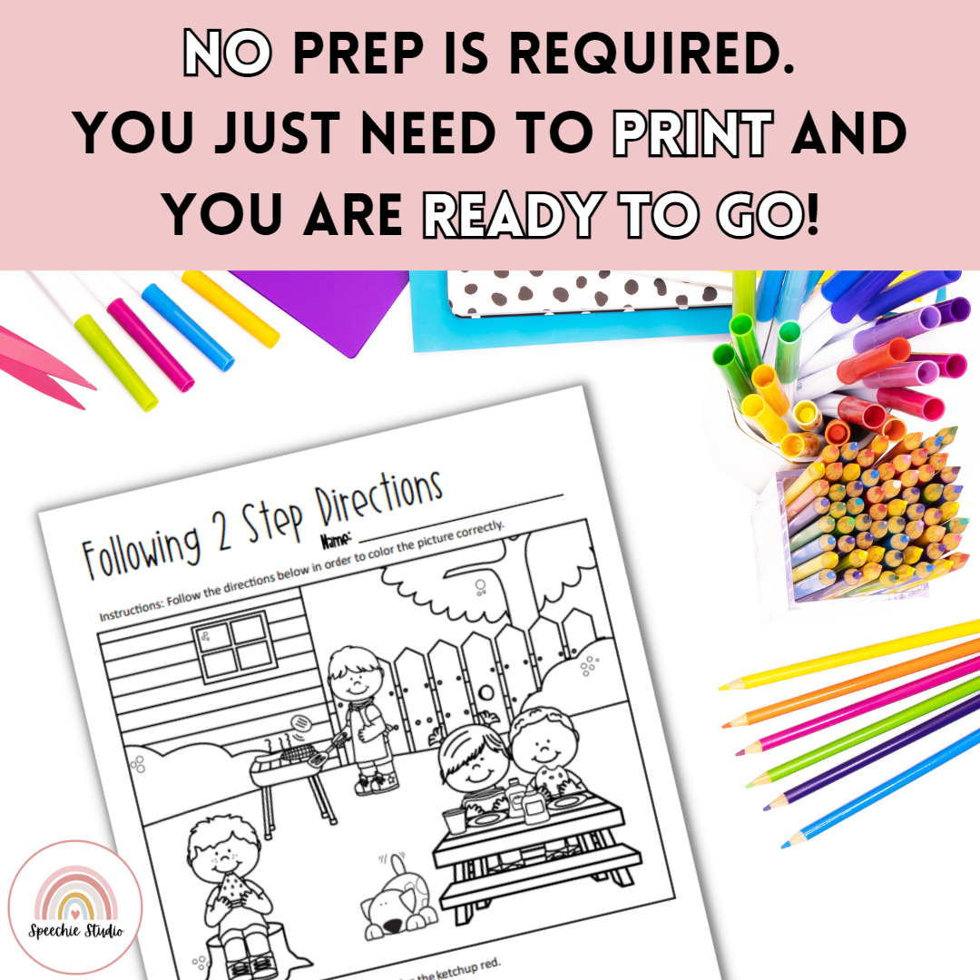 Summer No Prep Language and Articulation Activities for Speech Therapy ...
